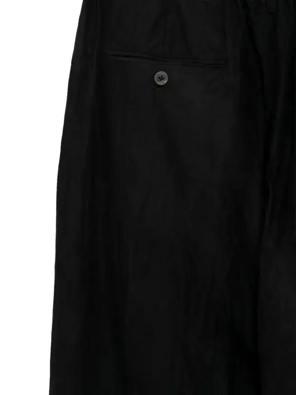 CALMLENCE Crinkled Wide-leg Trousers