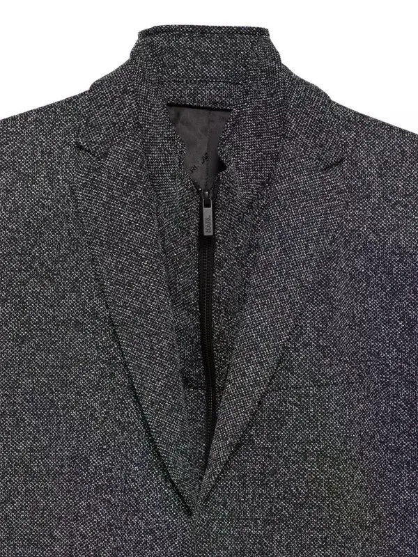 Karl Lagerfeld Layered-design Textured-finish Blazer