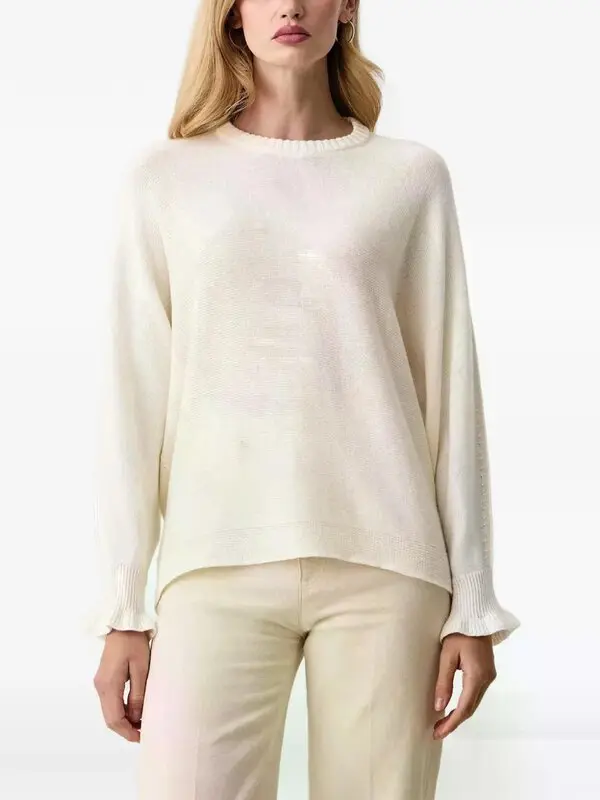 TWINSET Ruffle-cuff Sweater - Neutrals