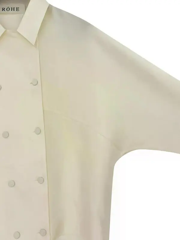 RÓHE Double-breasted Silk Top