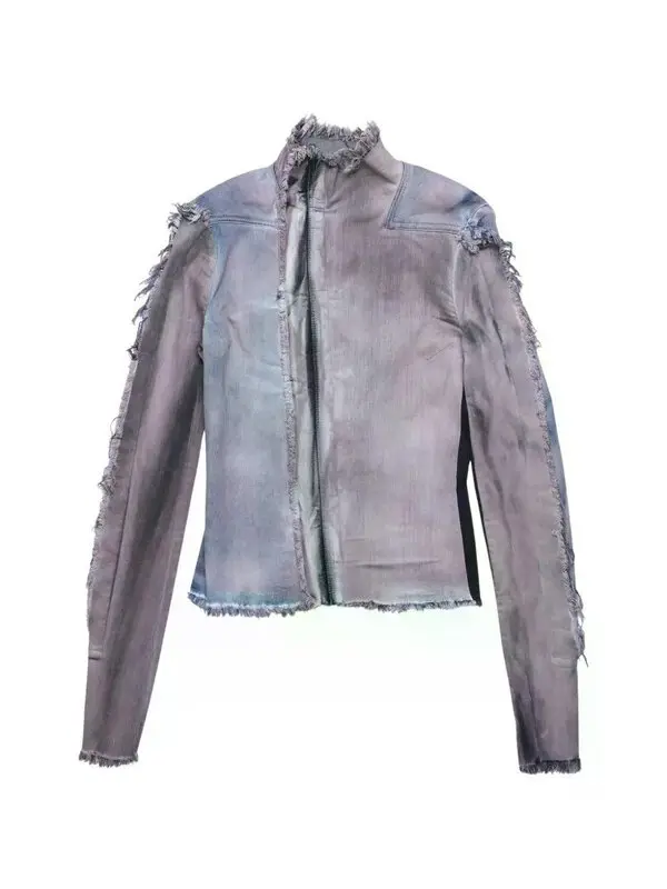 Rick Owens Gary Frayed Denim Jacket