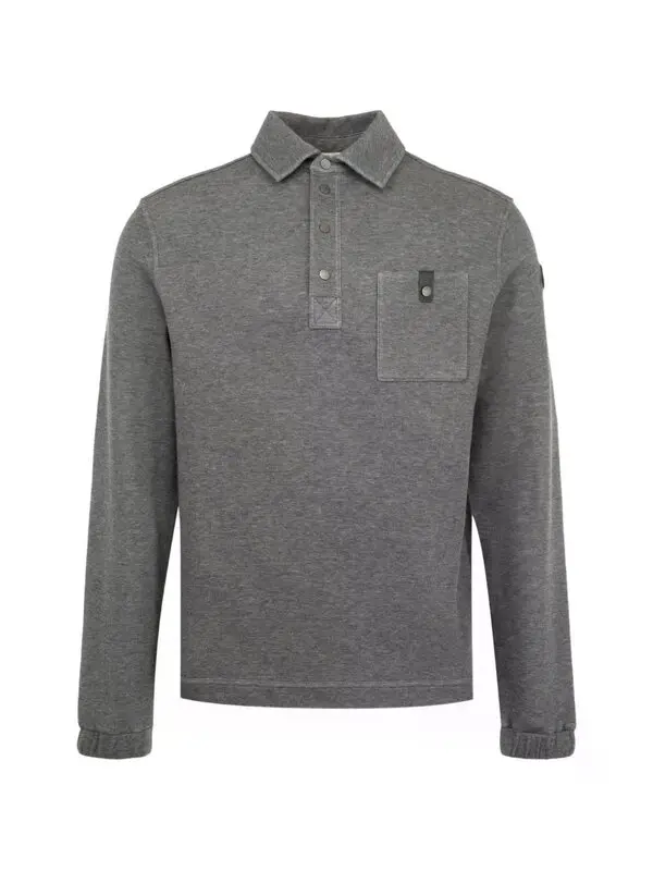 Moncler Long-sleeve Polo Shirt