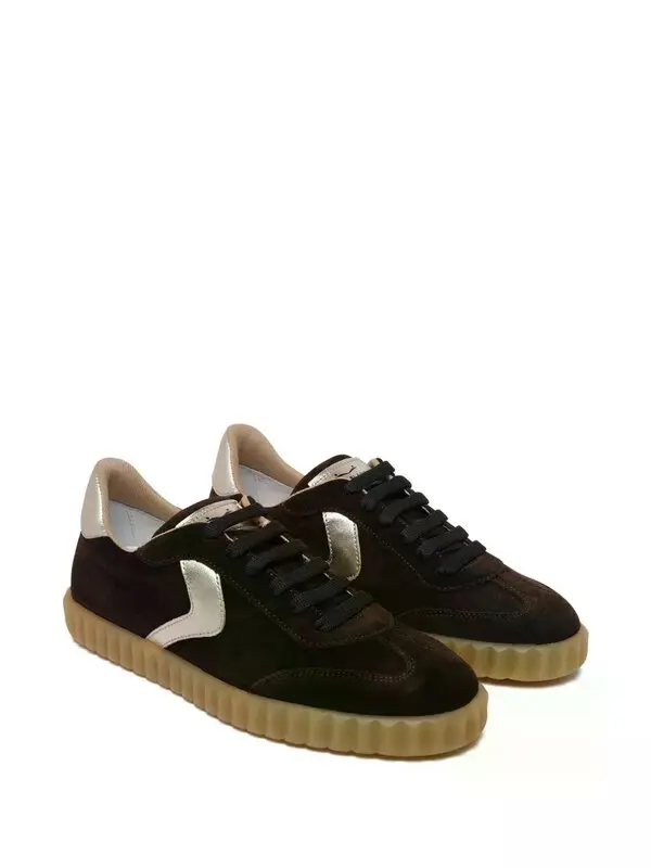VOILE BLANCHE Suede Metallic-trim Sneakers