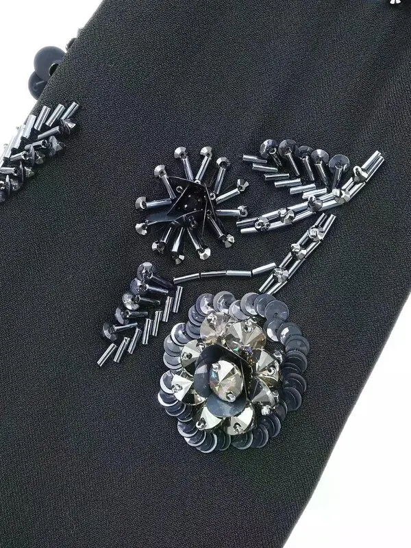 Miu Miu Bead-embellished Pleated Dress