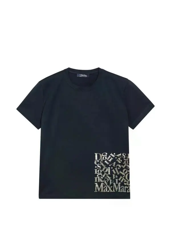 Max Mara Logo-print T-shirt - Blue