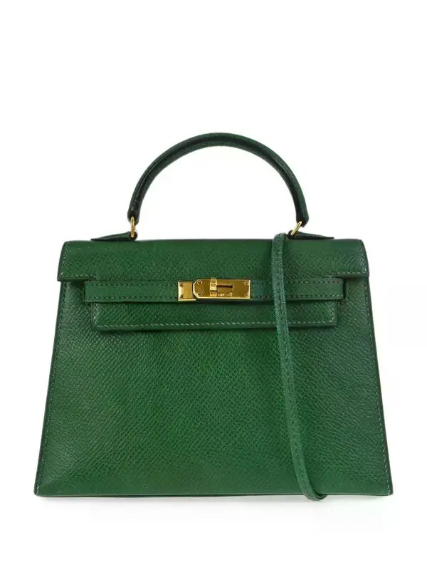 Hermès 1992 Mini Kelly 15 Tote Bag - Green