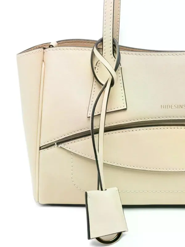 HIDESINS Layered-panel Leather Tote Bag
