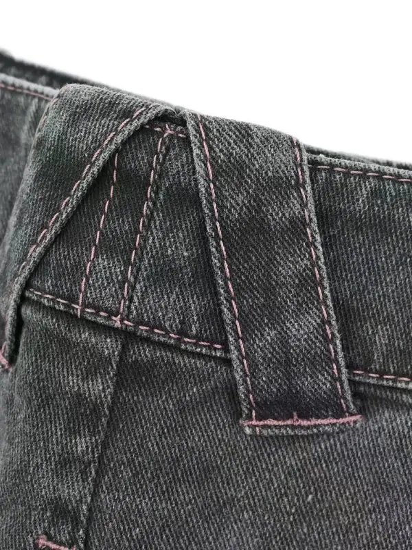 Dior Button-front Denim Mini Skirt