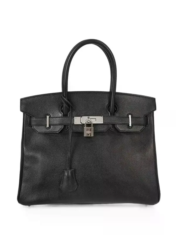 Hermès 2010 30 Birkin Tote Bag - Black