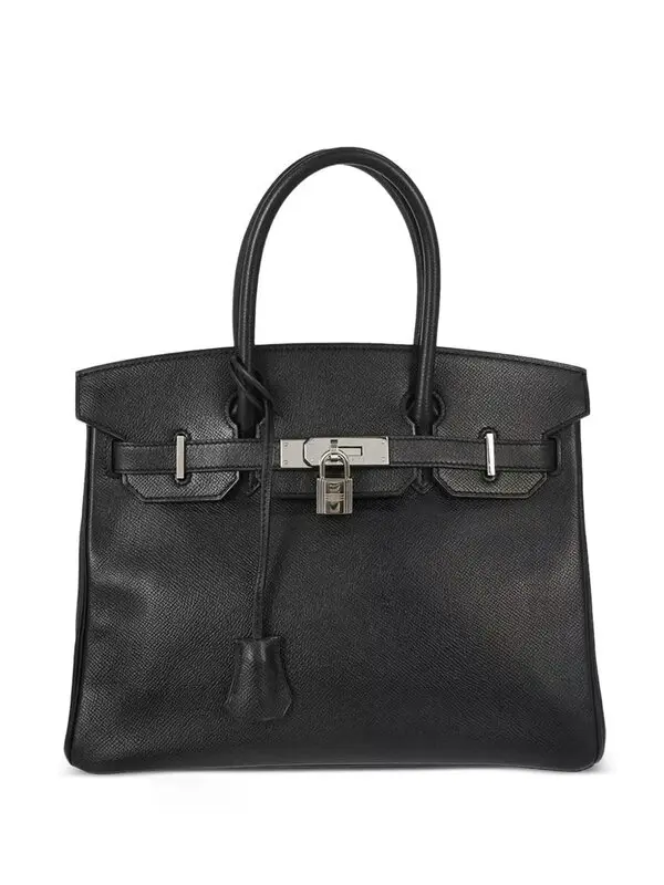 Hermès 2010 30 Birkin Tote Bag - Black