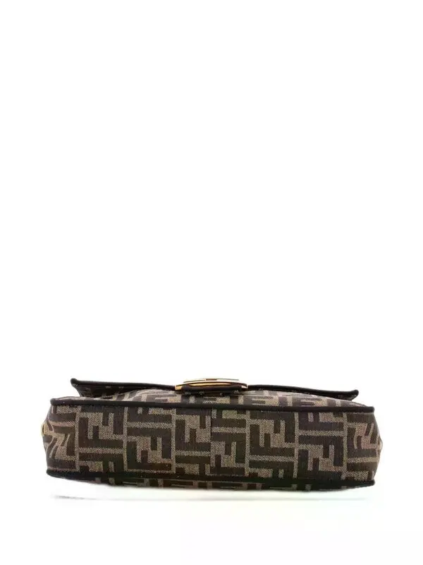 Fendi Baguette Nm Bag Zucca Canvas Medium Shoulder Bag