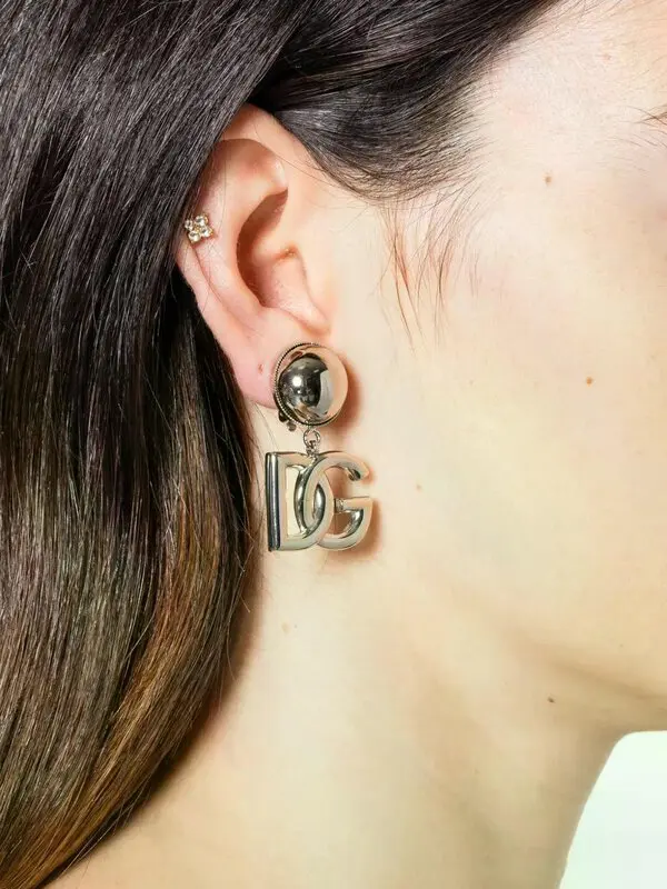 Dolce & Gabbana Dg-logo Drop Earrings