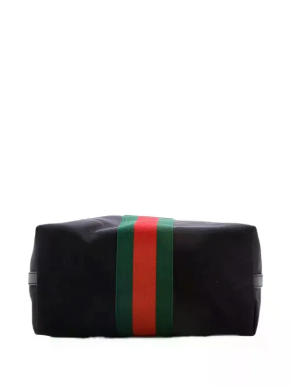 Gucci Web Zip Techno Canvas Medium Tote Bag