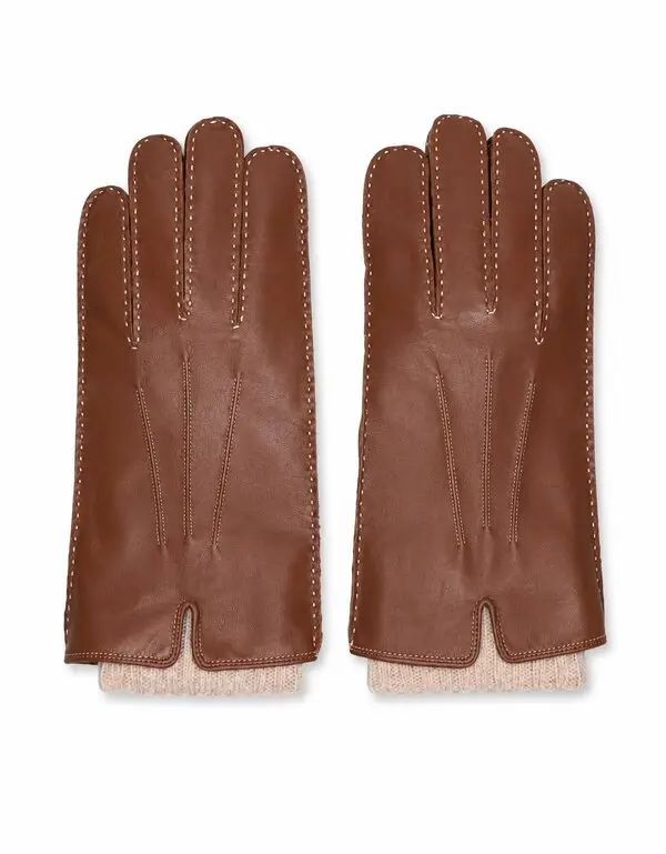 GRESHAM BLAKE Tawny Leather Gloves - Brown