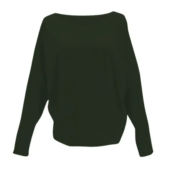 BIRDIE & CLAIRE Molly Boatneck Sweater Forest