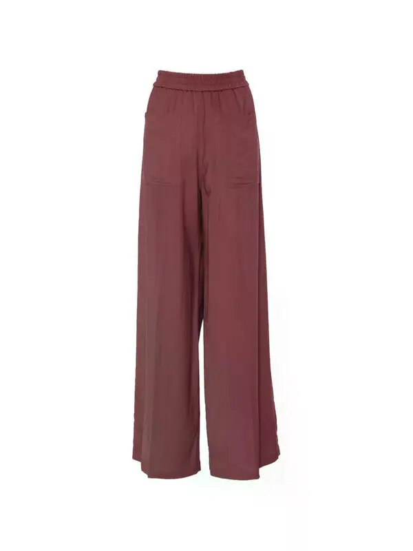 Brunello Cucinelli Elasticated-waistband Wide-leg Trousers