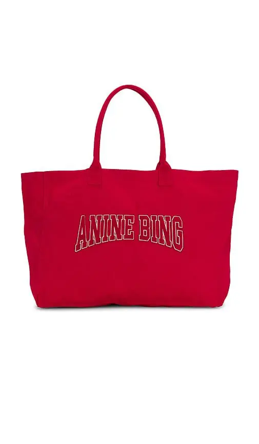 ANINE BING Leo Canvas Tote