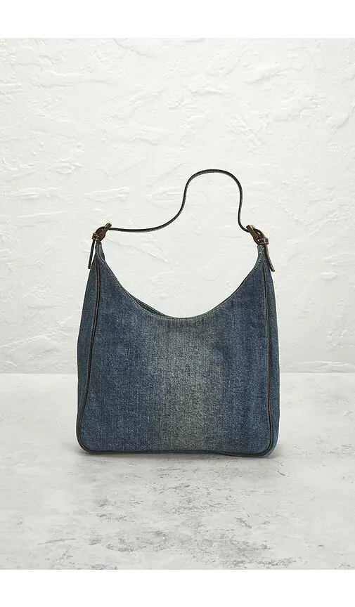 FWRD RENEW Fendi Denim Hobo Bag - Blue