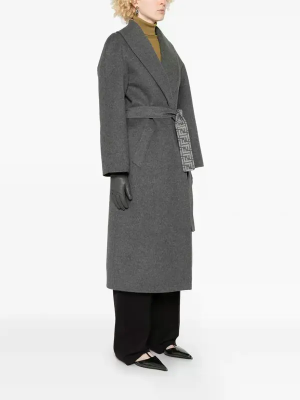 Fendi Gray Wool Coat