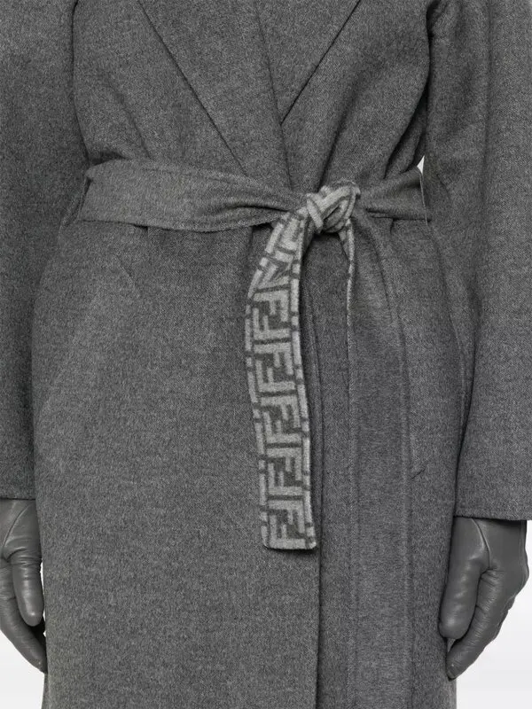 Fendi Gray Wool Coat