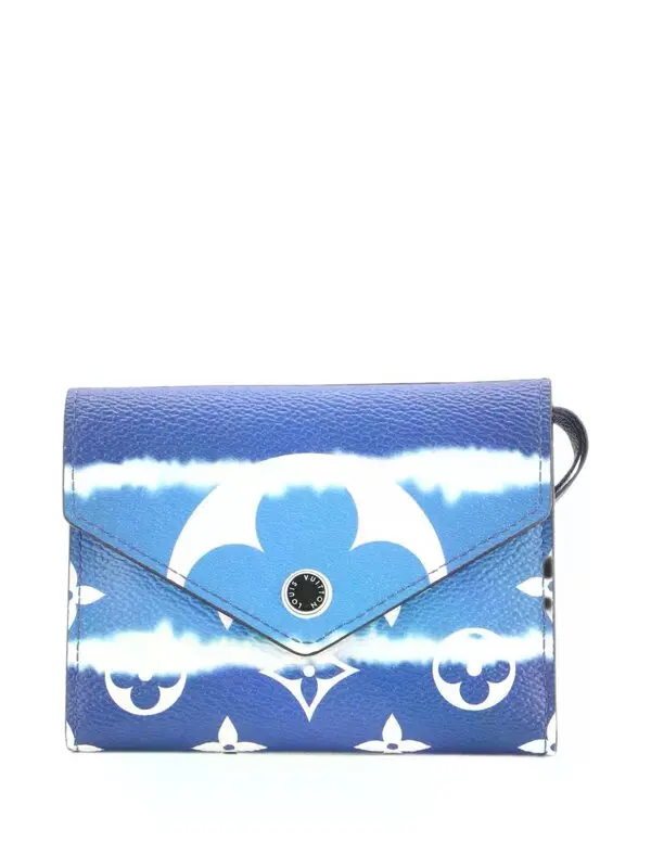 LOUIS VUITTON Victorine Wallet Limited Edition Escale Monogram Giant Small Wallets - Blue