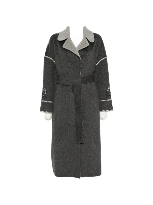 Ermanno Scervino Wool Coat - Grey