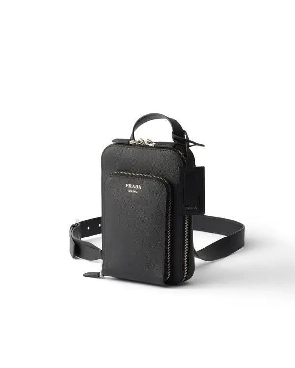 Prada Saffiano Leather Backpack - Black