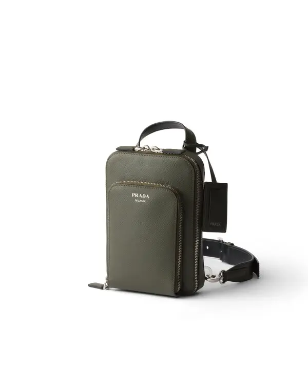 Prada Saffiano Leather Backpack - Forest