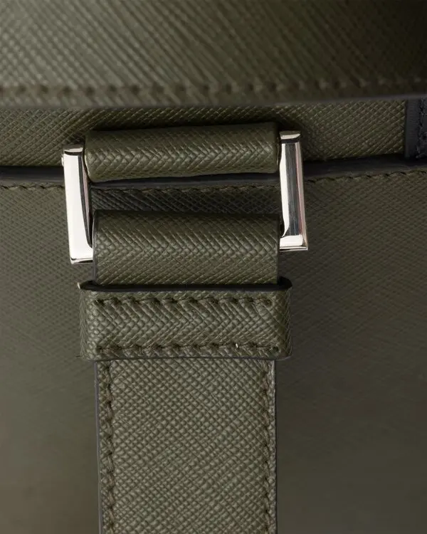 Prada Saffiano Leather Backpack - Forest