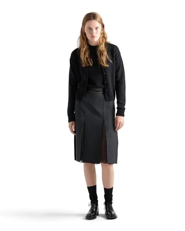 Prada Short-sleeved Cashmere Sweater