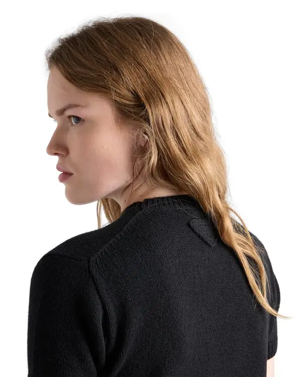 Prada Short-sleeved Cashmere Sweater