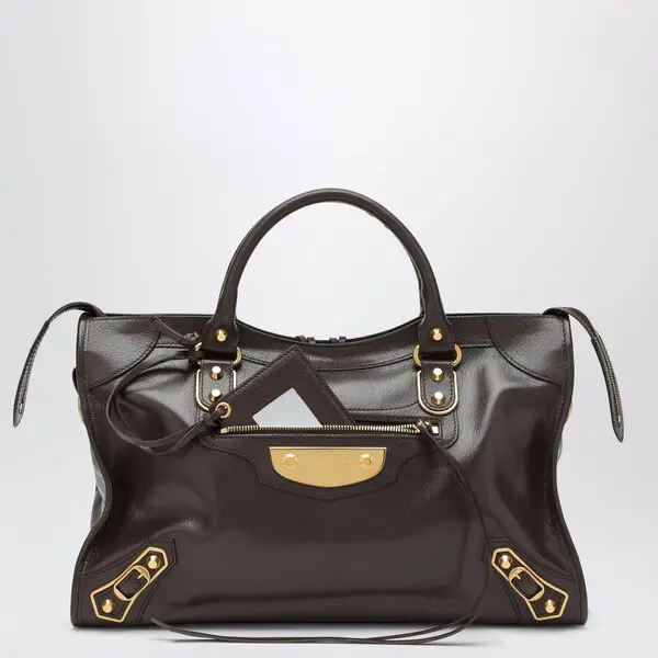Balenciaga Medium Le City Uptown Bag In Leather - Brown