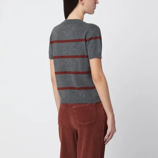 Alexandra Golovanoff Mini Andre Stripes 21 Cashmere T-shirt