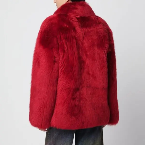 SANDERLAK Double-breasted Sheepskin Coat