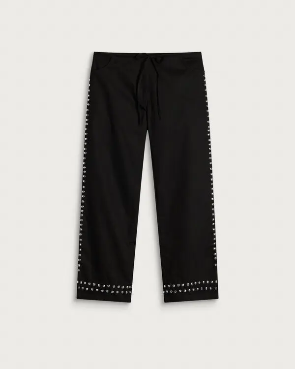 Gimaguas Delya Studded Trousers In | Size: | 100% Cotton | End Clothing - Onyx