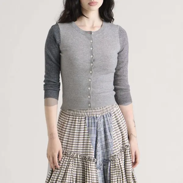 PEACHY DEN Colourblock Cardigan
