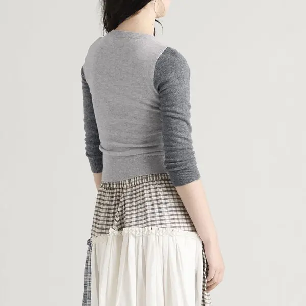 PEACHY DEN Colourblock Cardigan