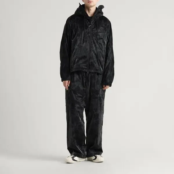 Y3 Marble Nylon Hoodied Coat