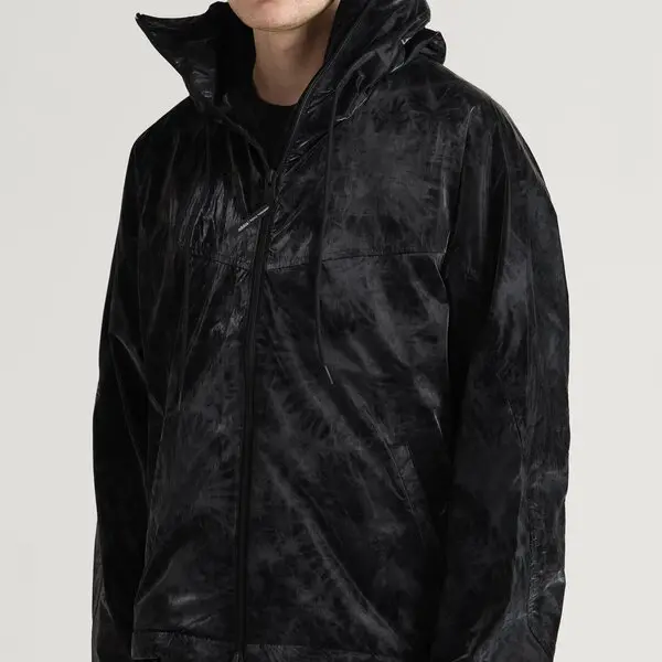 Y3 Marble Nylon Hoodied Coat