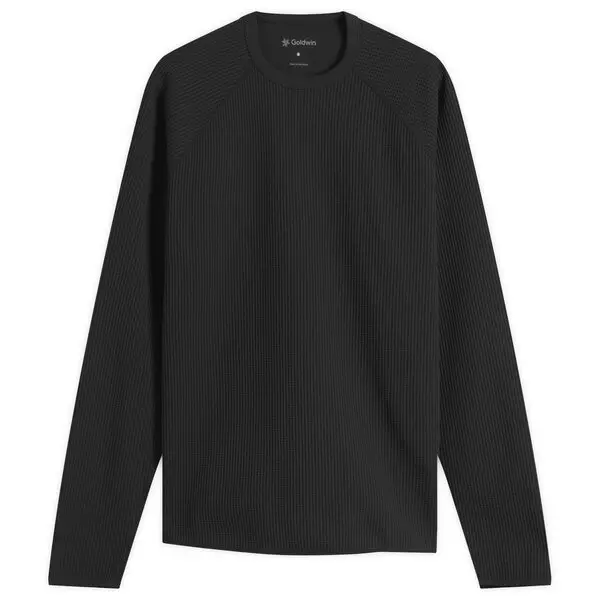 GOLDWIN Waffle Light Long Sleeve T-shirt - Black
