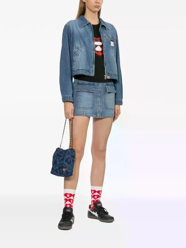 AAPE BY *A BATHING APE Logo-patched Denim Jacket