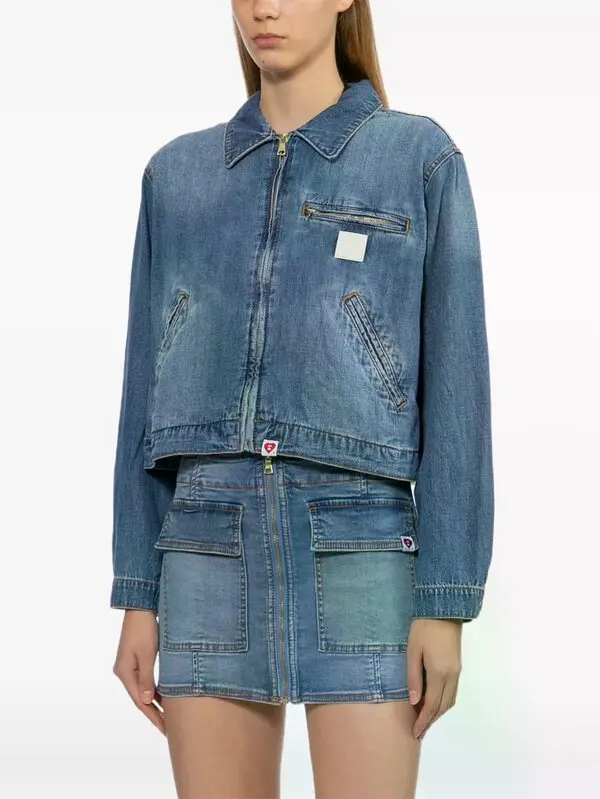AAPE BY *A BATHING APE Logo-patched Denim Jacket