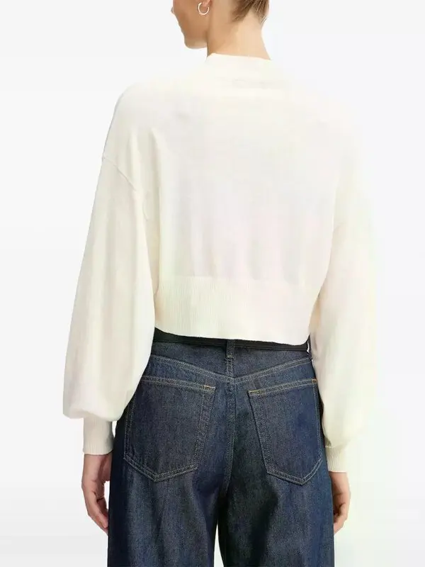 BENETTON Mock-neck Cropped Sweater