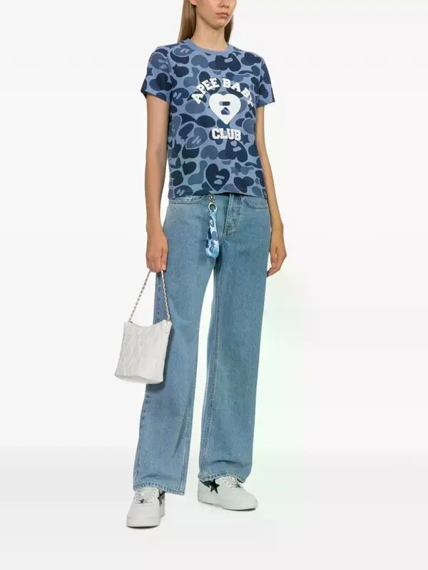 AAPE BY *A BATHING APE Camo Graphic Tee - Blue