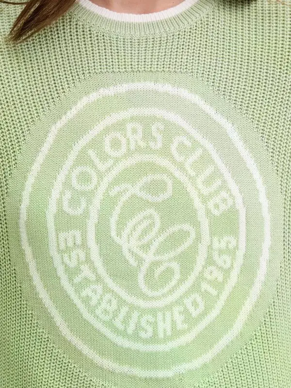 BENETTON Graphic Knit Top