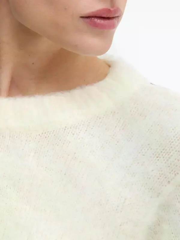 BENETTON Balloon Sleeve Knitwear - Neutrals