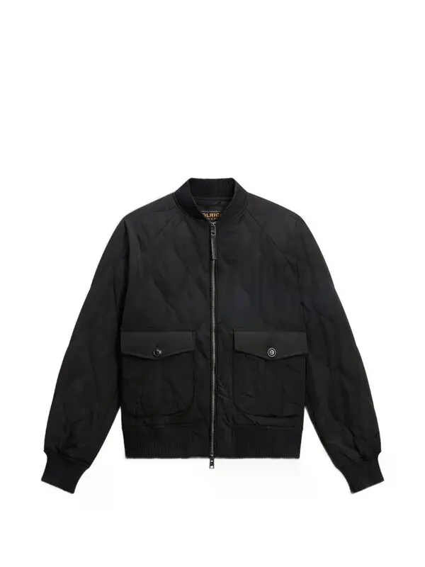 Woolrich Quilted Bomber Jacket - Black