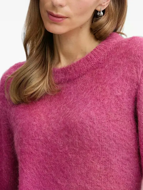 BENETTON Balloon-sleeve Sweater - Pink