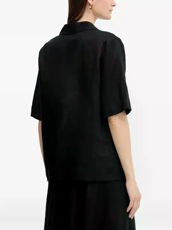 BENETTON V-neck Collared Blouse