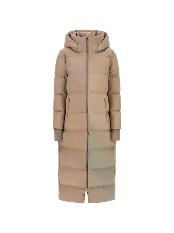 Herno Striped Quilted Padded Coat - Neutrals